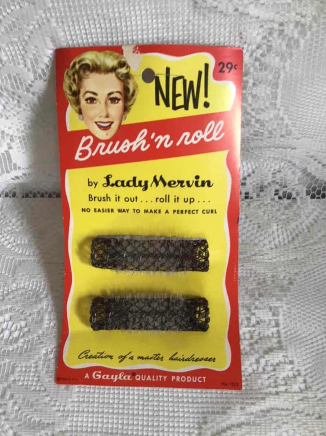 Vintage 1950's Hair Rollers/curlers Deadstock on Original Card (dated ...