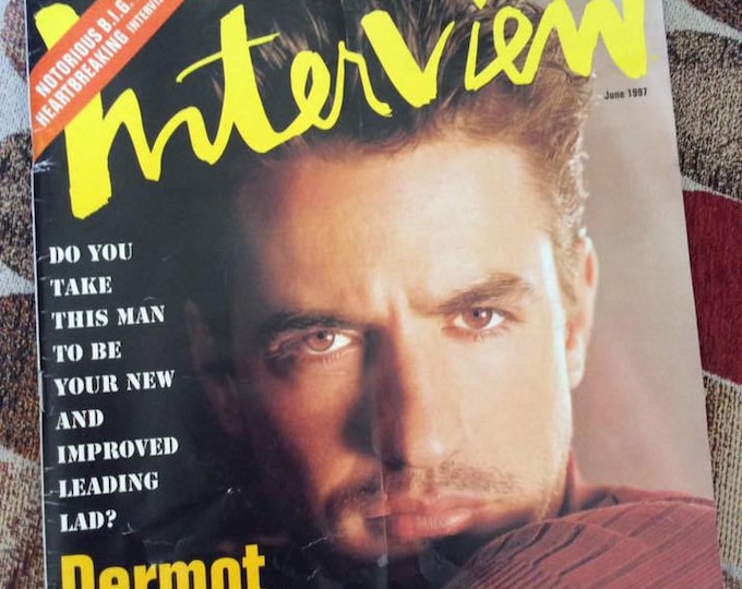 Vintage 1990s Magazine INTERVIEW 1997 Dermot Mulroney on Cover Peter ...