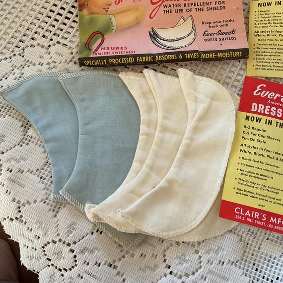 Vintage 1930's 1940's Dress Shields Fabric Shields In… - Gem