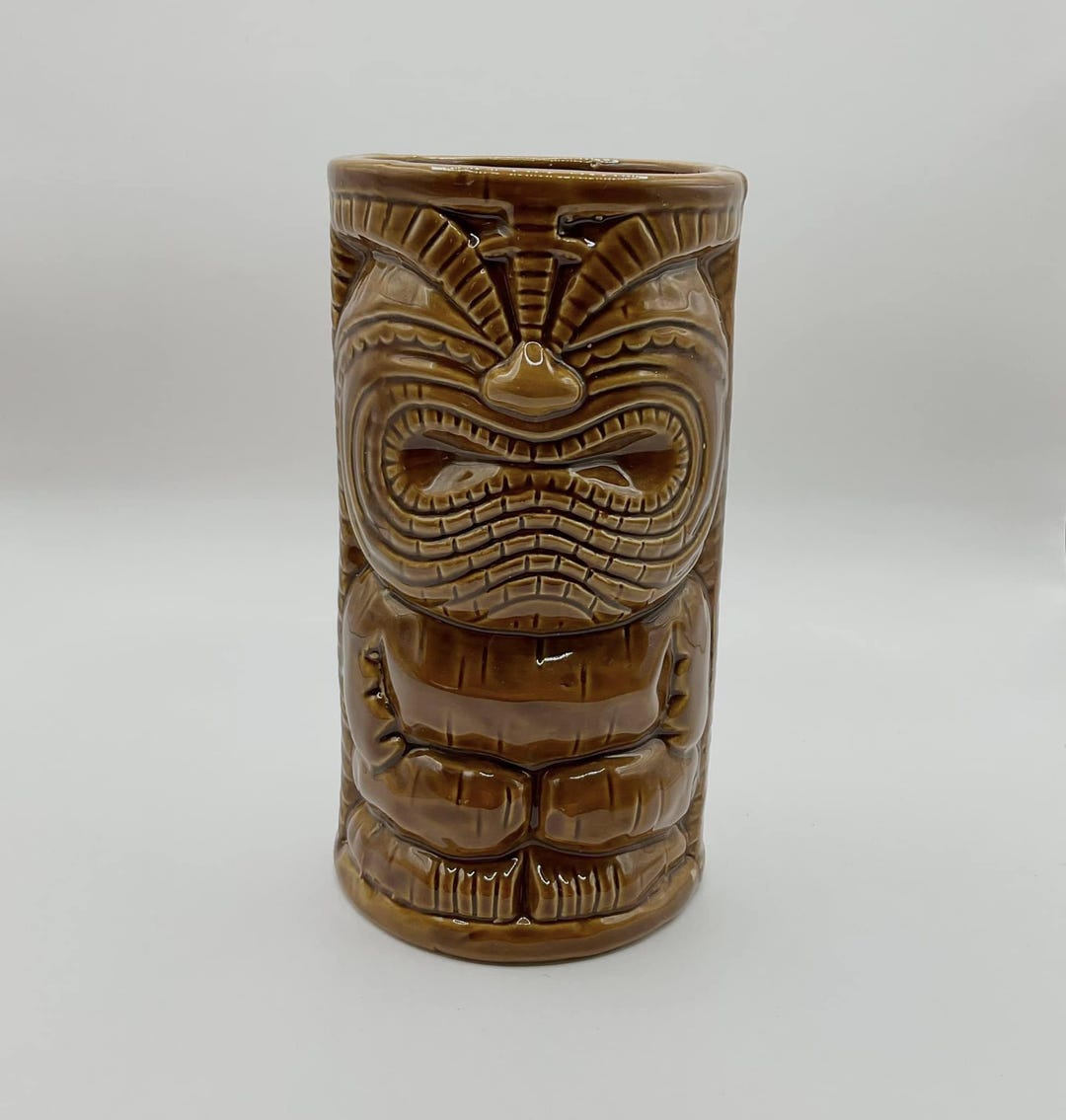 Vintage 2000 Tiki Ceramic Drinking Glass Dated 2000 *KC Co Ltd ...