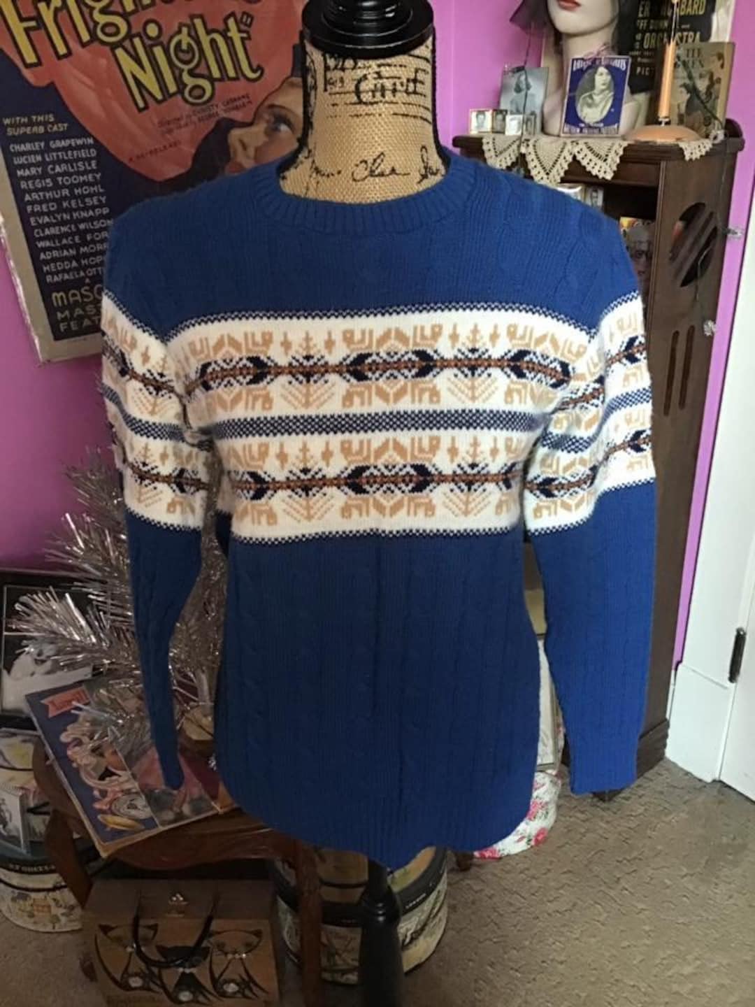 Vintage 1950s 1960s Sweater *jersild Distinctive Sportswear Neenah ...