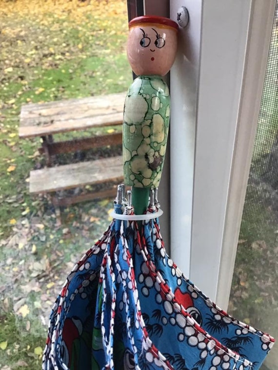 Vintage 1950s 1960s Umbrella RARE Child's Size Bright… - Gem