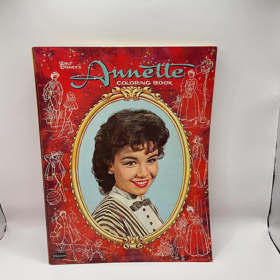 Vintage 1960's Coloring Book (dated 1961) *annette Funicello* Whitman ...
