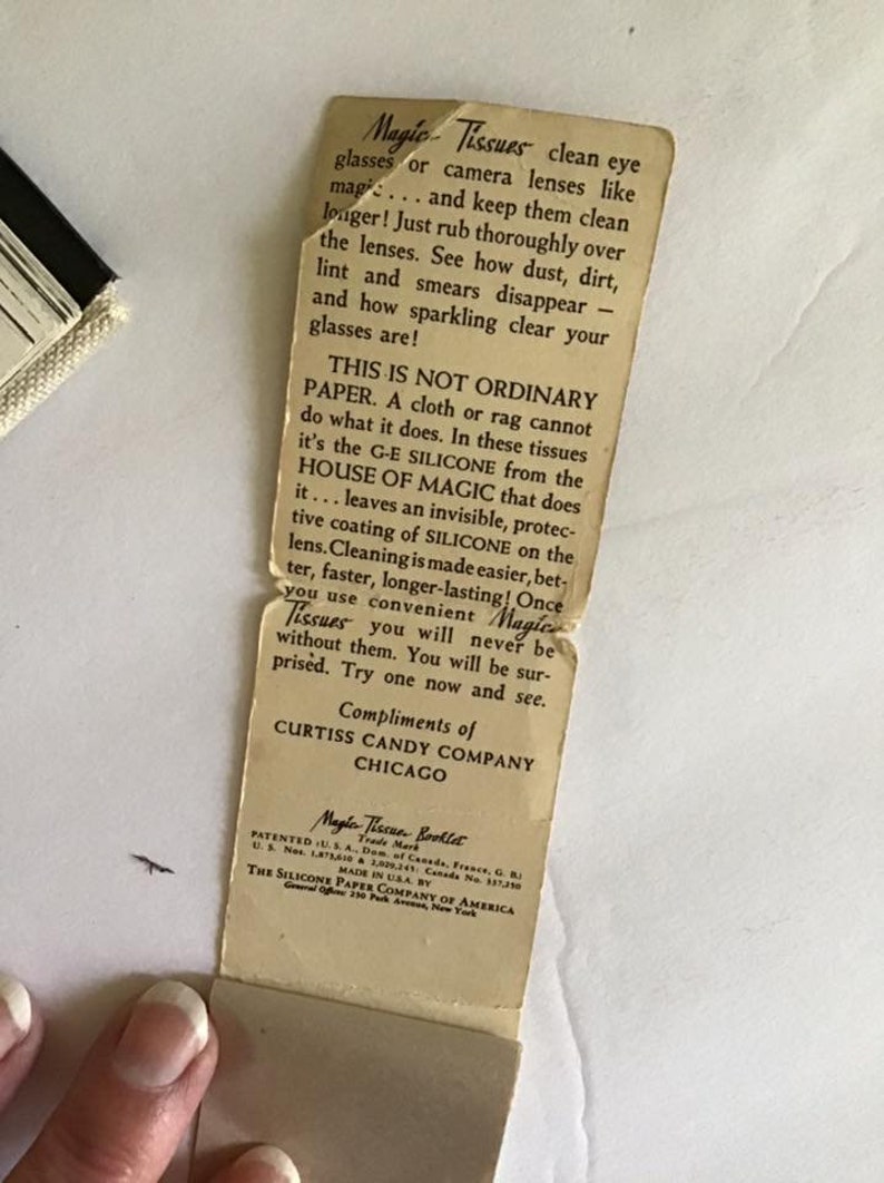 Vintage 1930's 1940's Eye Glass Cleaner Papers/tissues - Etsy
