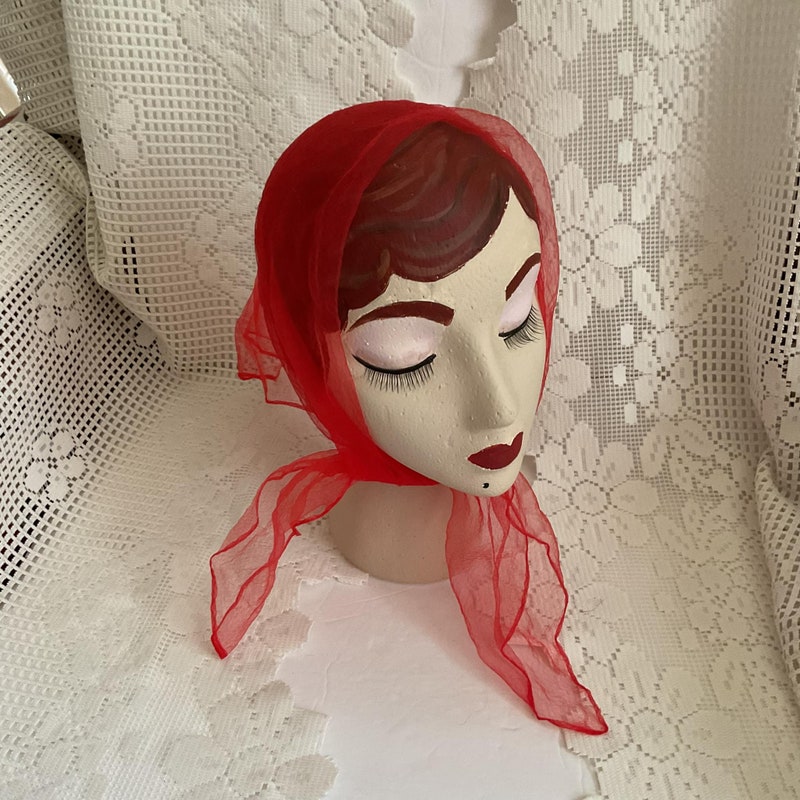 1950s Head Scarf - Etsy