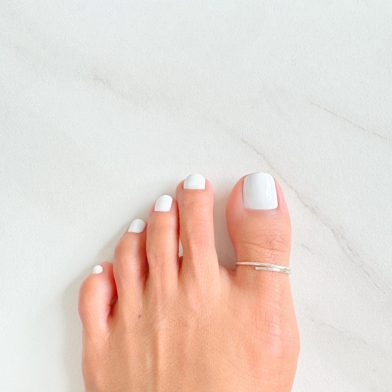 Sterling Silver Adjustable Big Toe Ring: Hammered Stacking Ring - Etsy