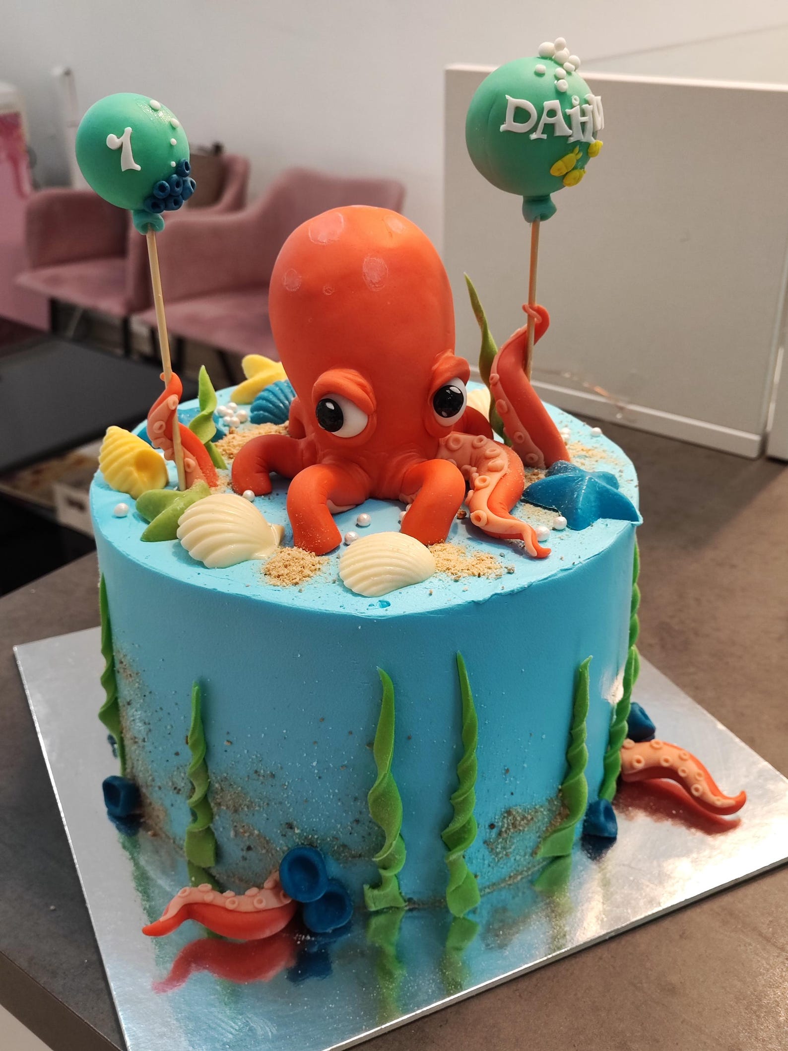 Octopus Cake Topper Sea Ocean Celebrate Birthday - Etsy