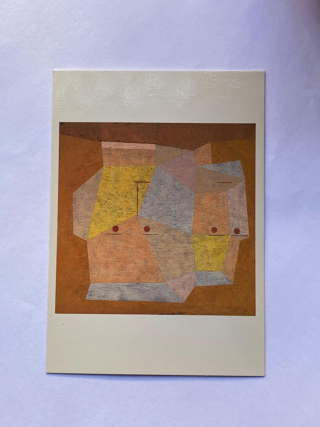 Vintage Art Card, Two Heads by Paul Klee (1932), Ready to Frame ...