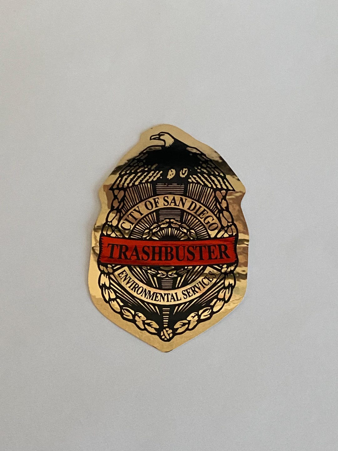 Vintage Sticker, Trashbusters City of San Diego Environmental Services ...