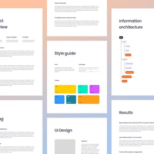Minimal UX/UI Case Study Template – Behance Ready - Etsy
