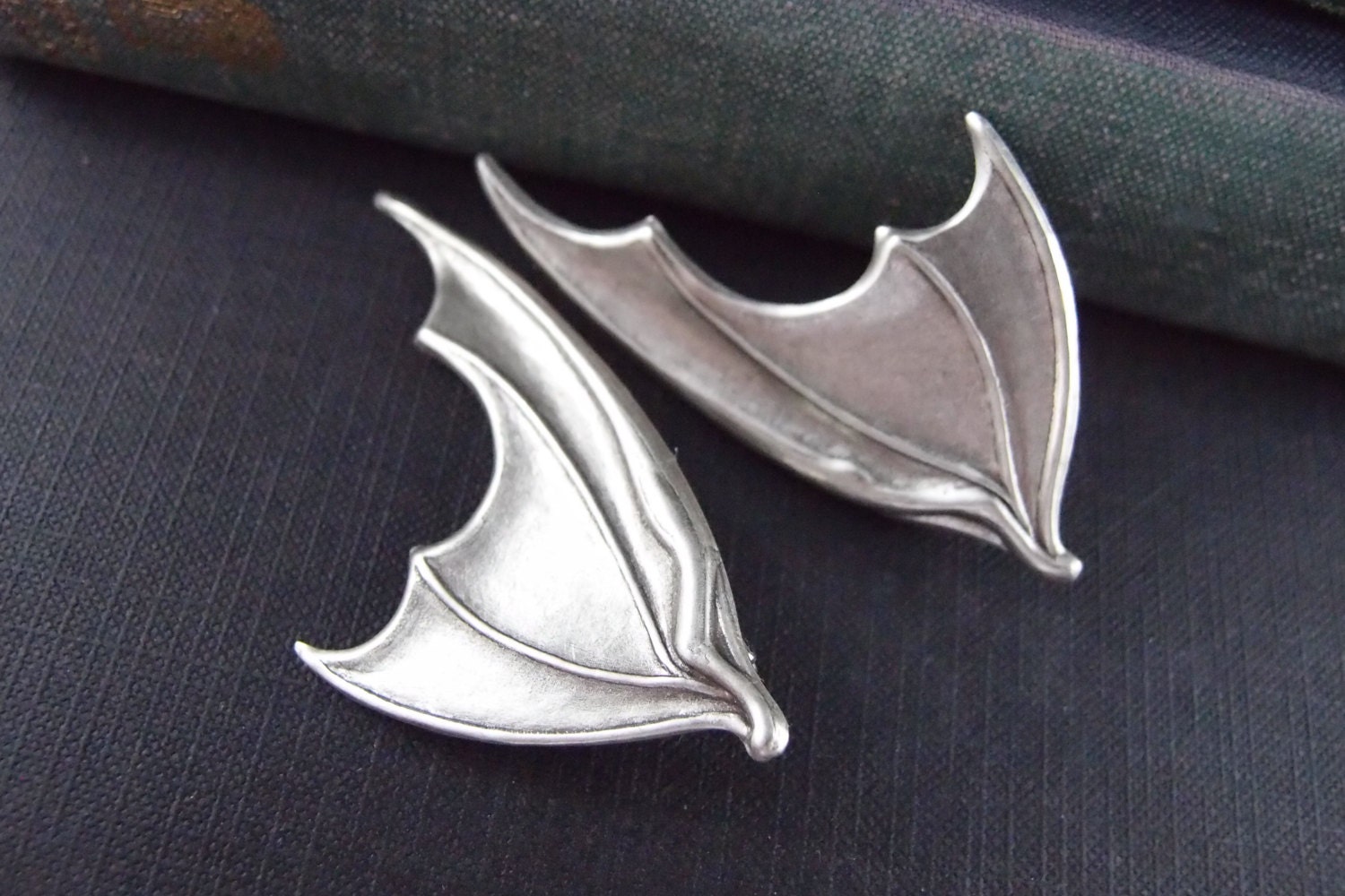 Dragon/bat Wing Steampunk Sterling Silver Brass Wing Alligator | Etsy