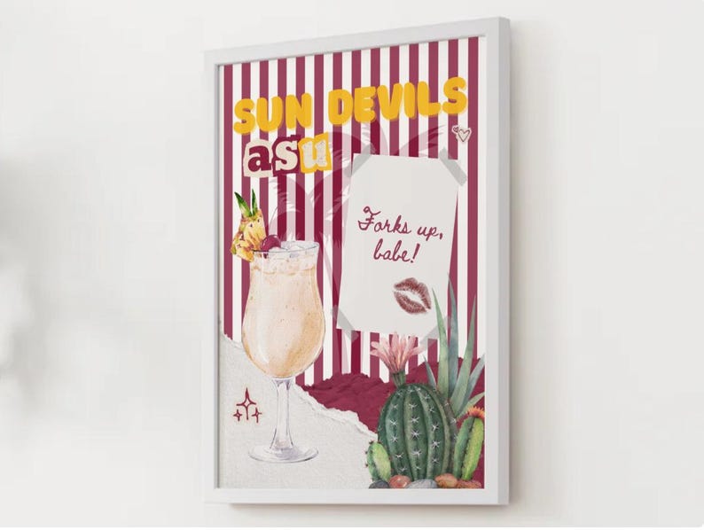 Arizona State Poster - Etsy