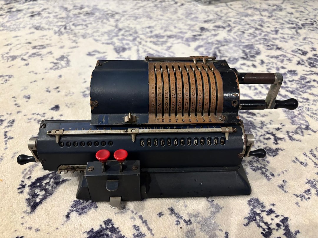 Antique Odhner Arithmometer, Vintage Mechanical Calculator, Calculatora ...