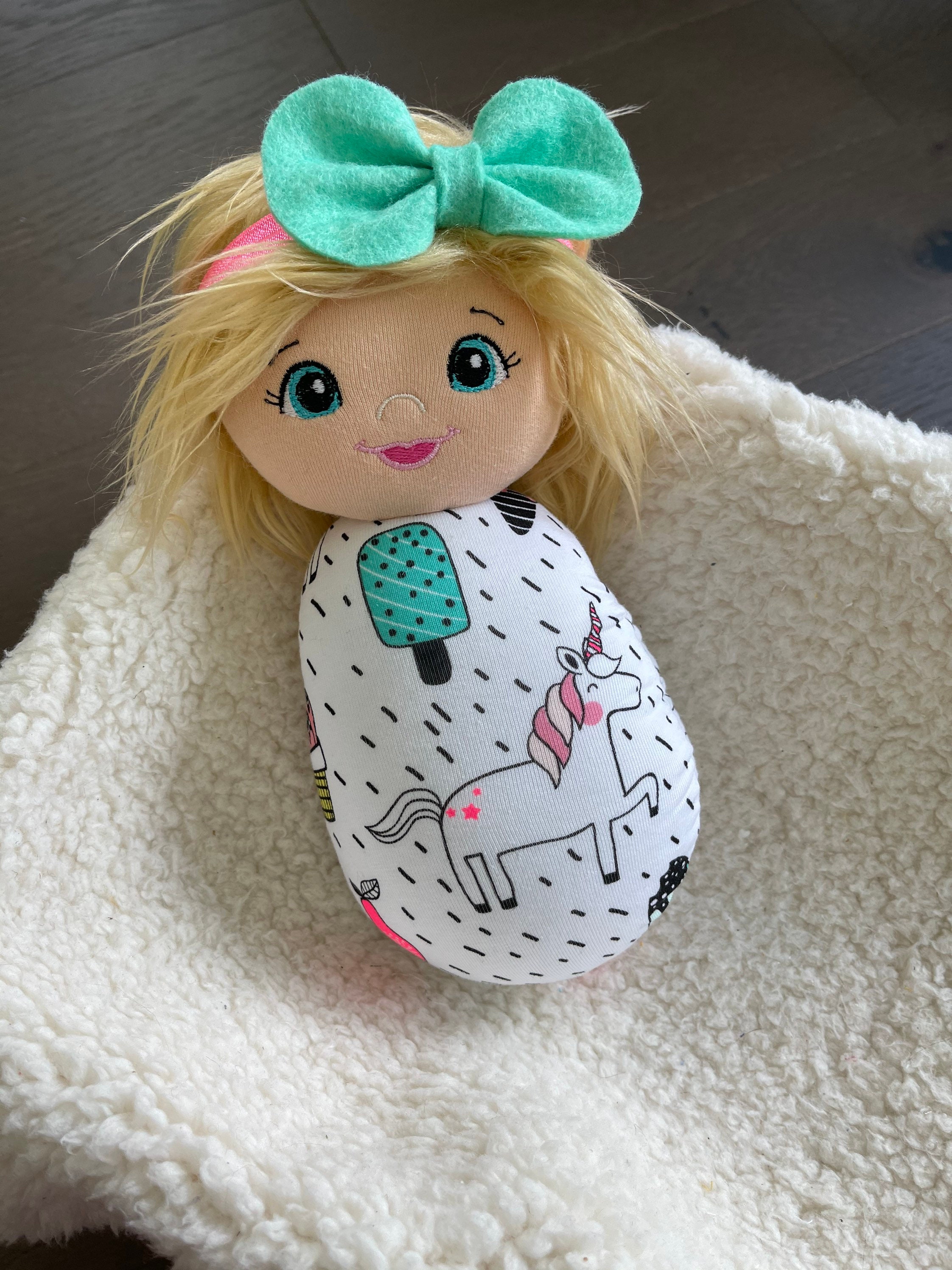Handmade Swaddle Doll, Plush Swaddle Doll, Baby Doll, Swaddle ...