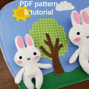 PDF Pattern and Tutorial, Bunny House Pattern, Quiet Book, Sewing ...