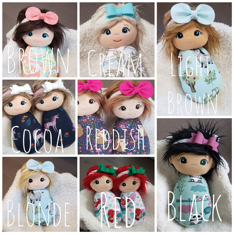 Handmade Swaddle Doll, Plush Swaddle Doll, Baby Doll, Swaddle ...