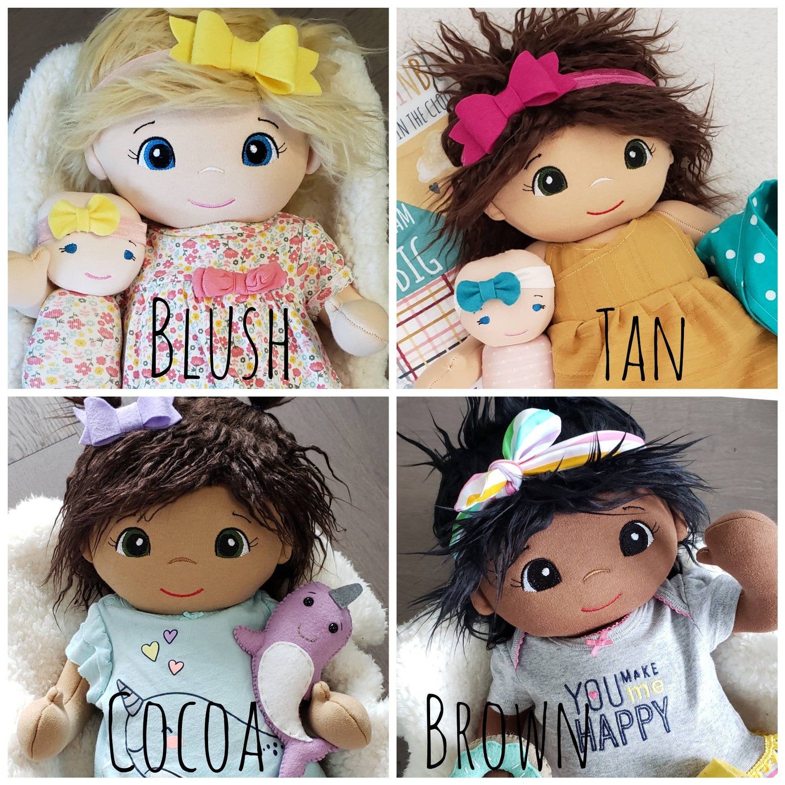 Handmade Swaddle Doll, Plush Swaddle Doll, Baby Doll, Swaddle - Lemons ...