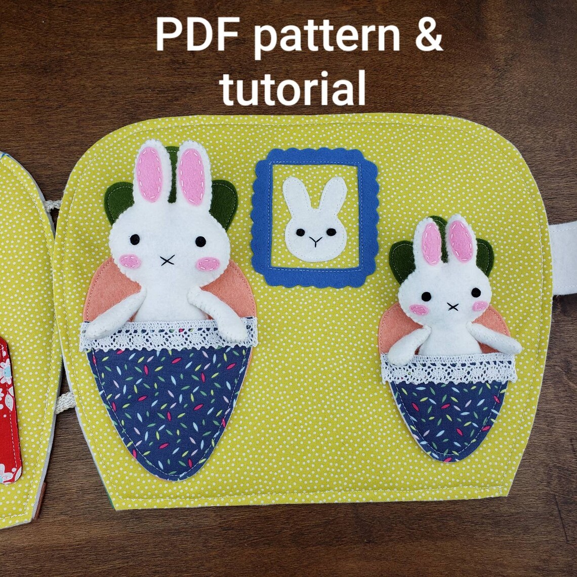 PDF Pattern and Tutorial Bunny House Pattern Quiet Book - Etsy
