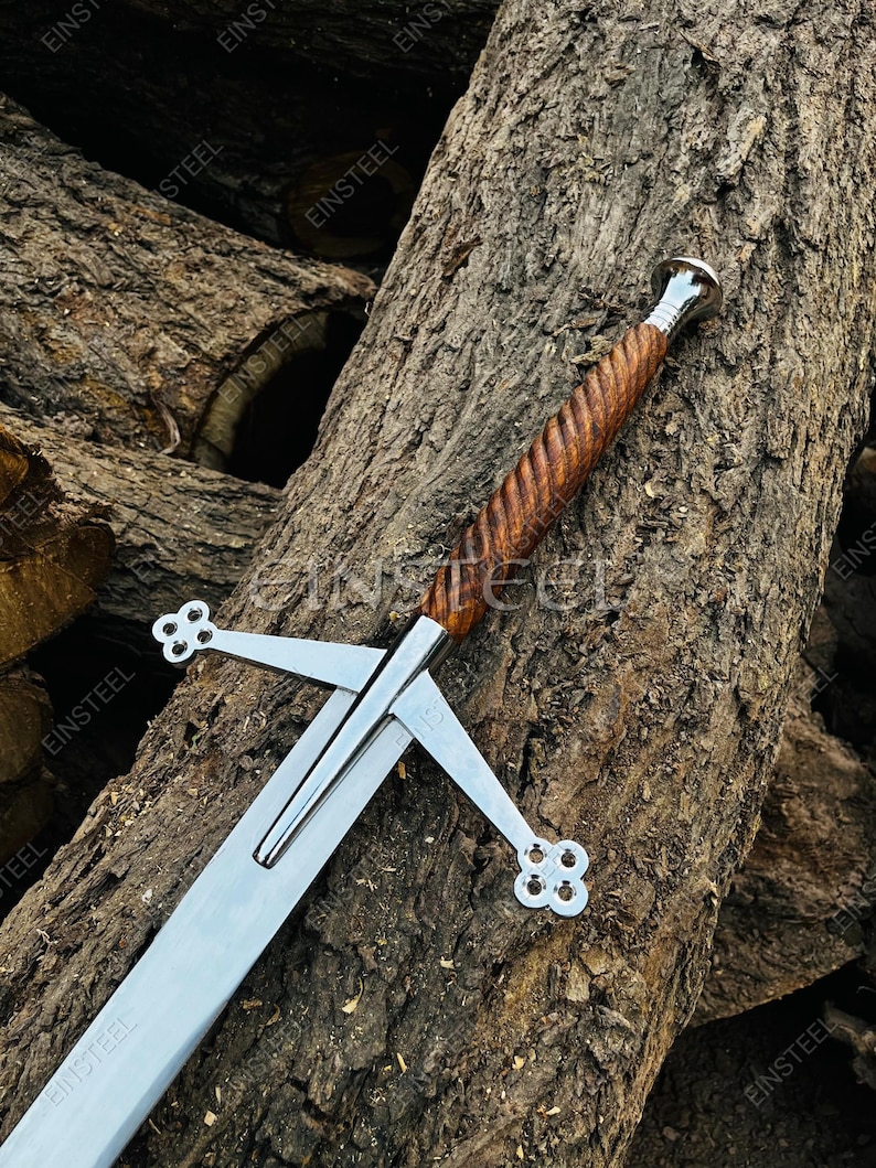 Hand Forged Highland Claymore Sword | High Carbon Steel Black and Brown ...
