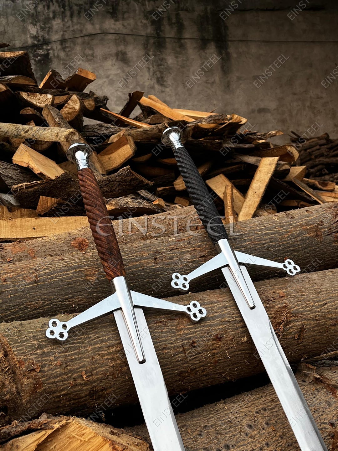 Hand Forged Highland Claymore Sword | High Carbon Steel Black and Brown ...