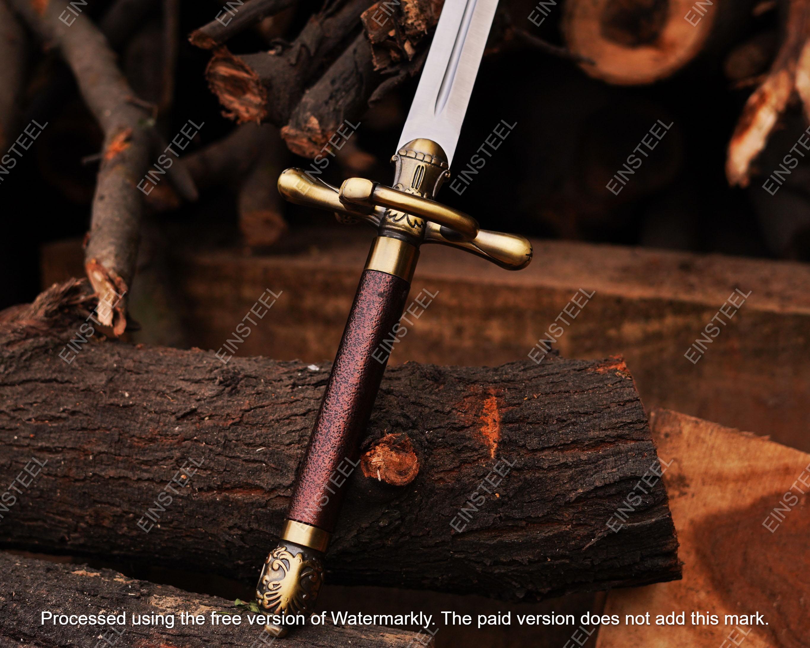 Hand Forged Medieval Knight Sword | Custom Handmade High Carbon Steel ...
