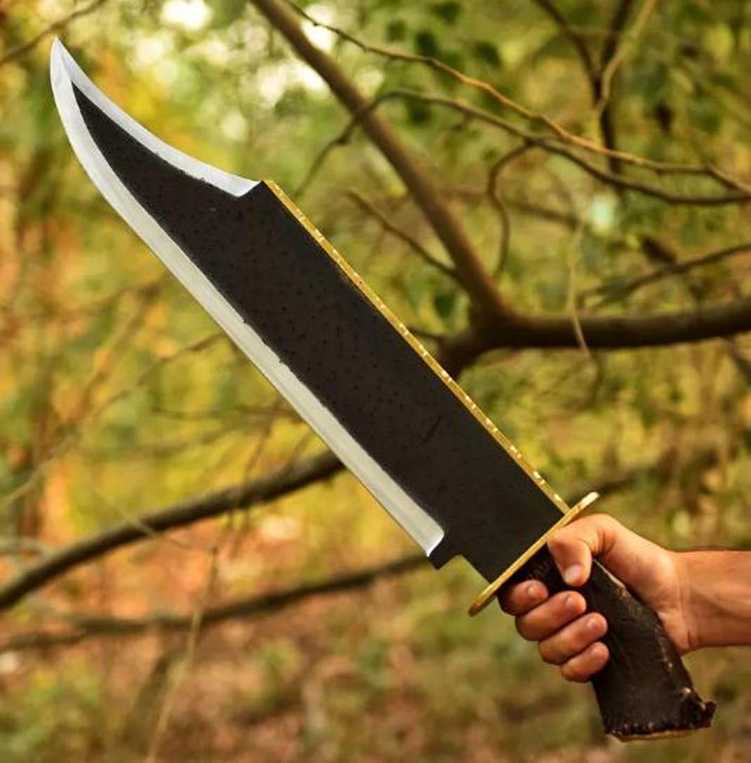 Custom Handmade 1095 Steel Rambo Bowie Knife | Antler Stag Handle ...