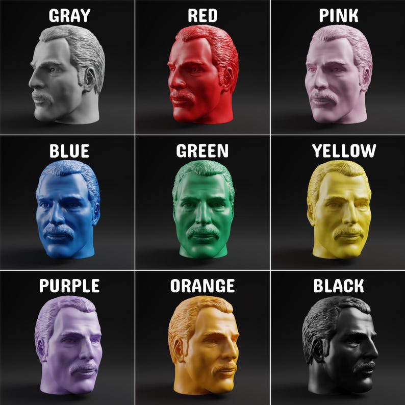 Freddie Mercury Headphone Holder | Headset Stand | 3d Printed Gifts ...