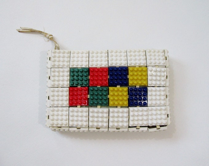 1940s Plastic Purse / Vintage Plastic Clutch Designed by Jorues / Lego ...