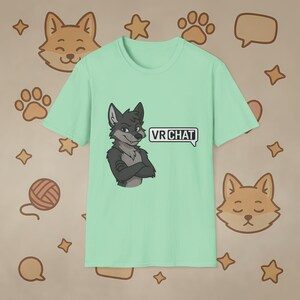 Furry Wolf Shirt | Vrchat | Anthro Avatar Graphic Tee - Etsy