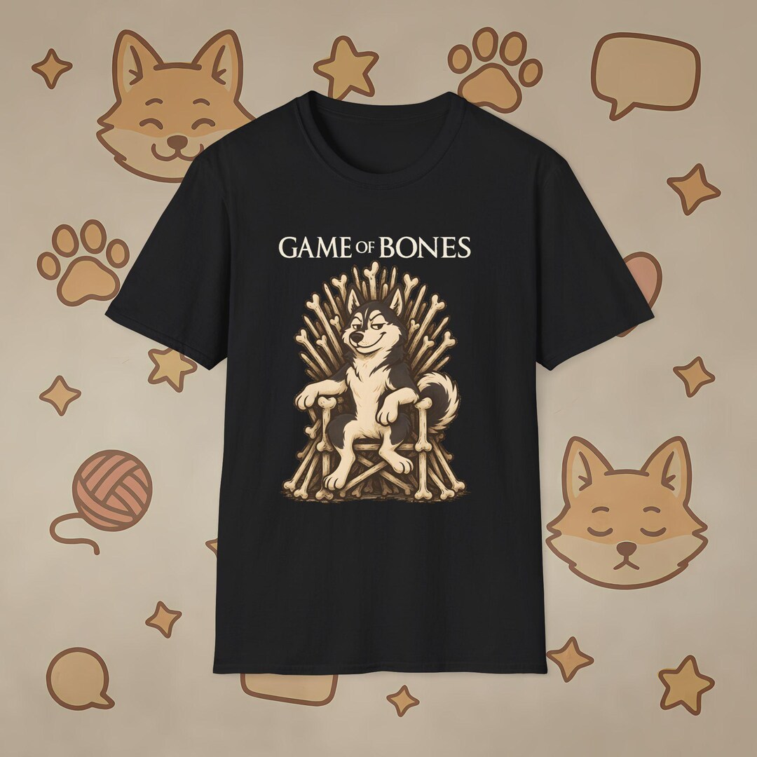Furry Husky Shirt | Anthro Dog Character Tee | Parody Throne Design - Etsy