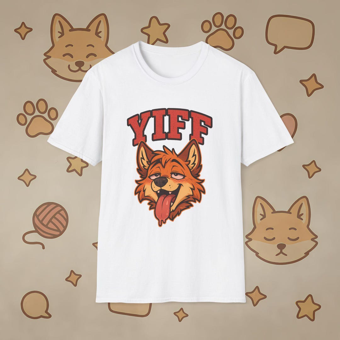 Furry Yiff Fox Shirt | Anthro | Furry Merch Gift | Fandom Wear - Etsy