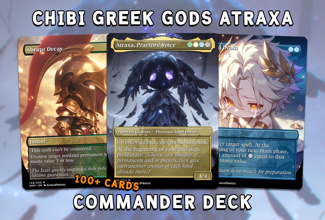 Greek Gods MTG Deck - Atraxa Cedh | Premium the Evolution | Custom Competitive 100+ Cards - Etsy