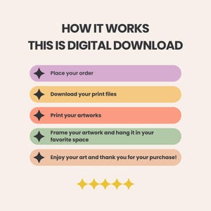 Boho Flower Field Digital Art Vibrant Wildflower Meadow Print With ...