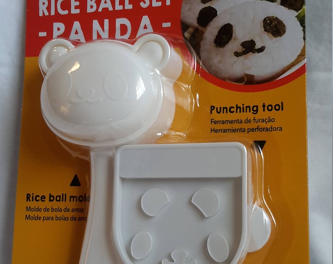 Super Kawaii Bento Box Japanese Lunch Box PANDA RICE MOLD Nori Punch so ...