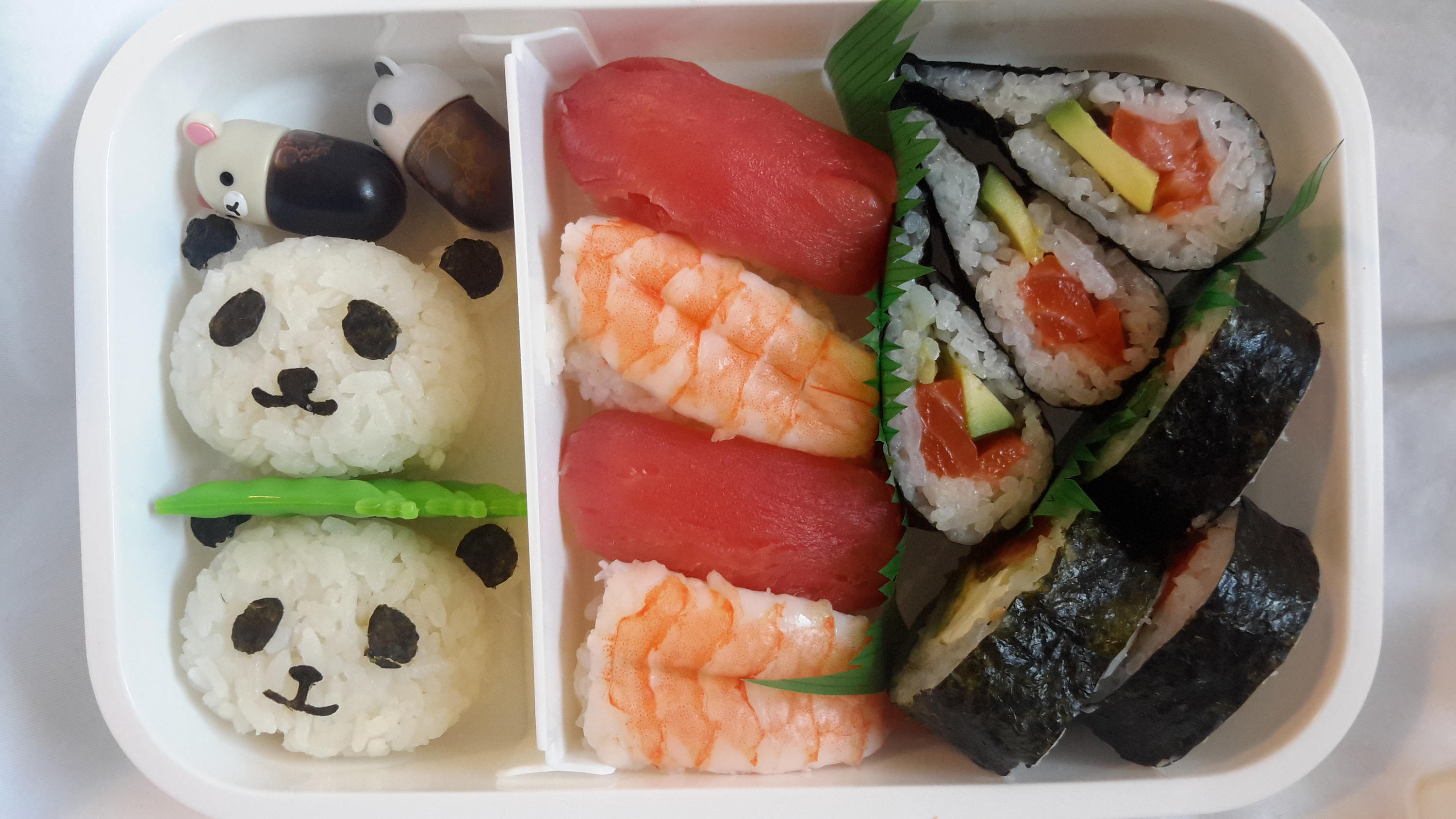 Kawaii Bento Box Lunch Storage Large Japanese Lunch Box White RED ...