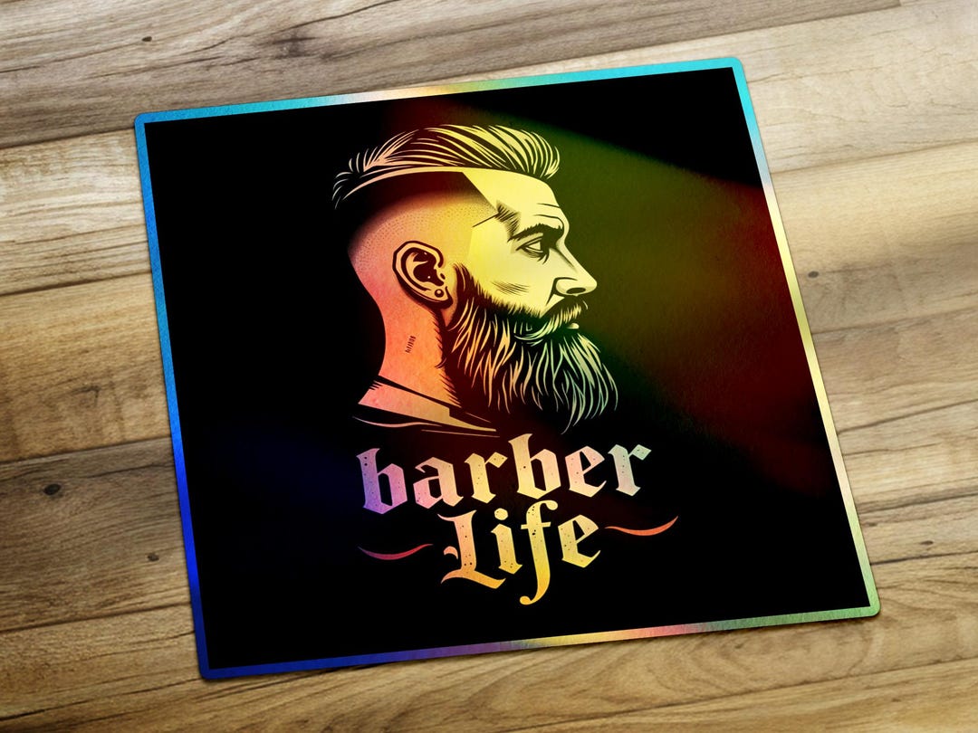 Barber Life Stickers, Stylish Barber Decals, Cool Barber Art Stickers ...