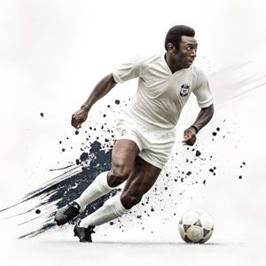 Pelé Clipart Bundle | 8 High-quality PNG Files | Digital Clipart Soccer ...