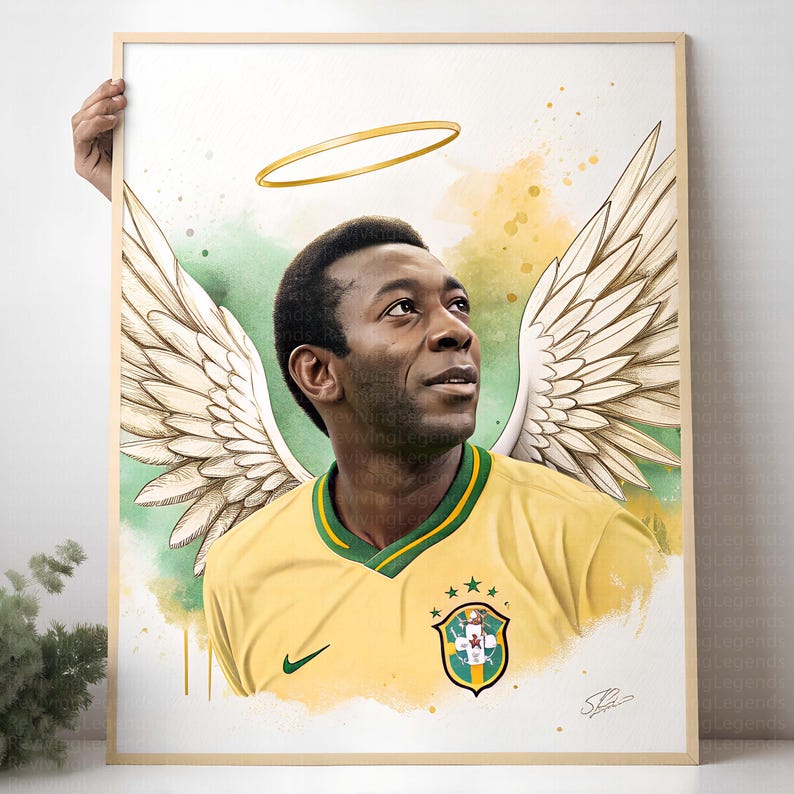 Pelé Clipart Bundle | 8 High-quality PNG Files | Digital Clipart Soccer ...