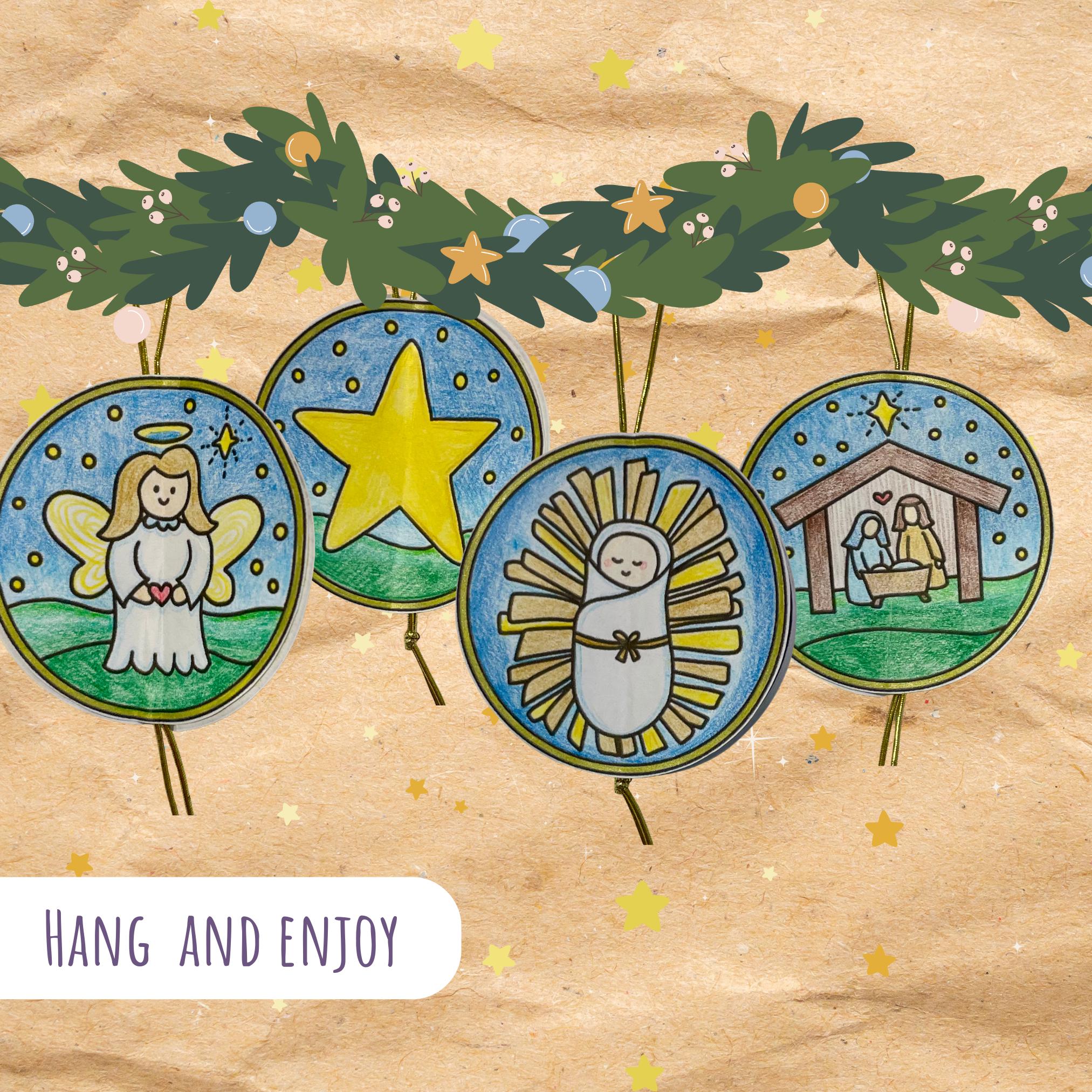Printable Christmas Nativity Ornament Craft (PDF) - Etsy