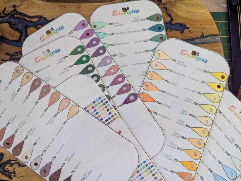 Guangna 168 Color Chart – Blank PDF to Print – Acrylic Markers - Etsy