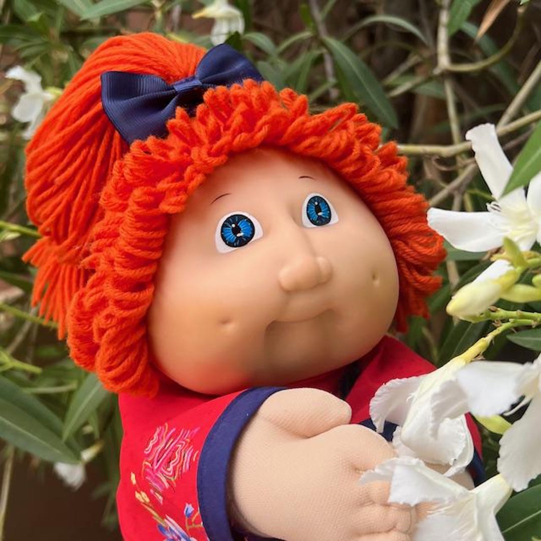 Vintage 1984 Tsukuda Cabbage Patch Kid Doll: "emily" Red Hair ...