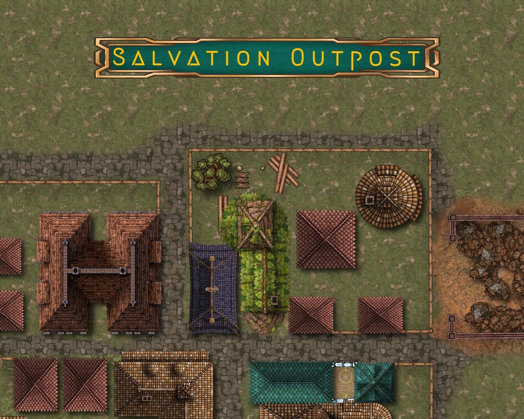 D&D Eberron Salvation Outpost Map Set and Encounter - Etsy