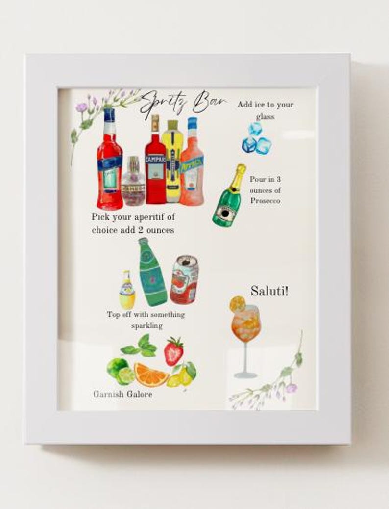 Spritz Bar Sign - Etsy