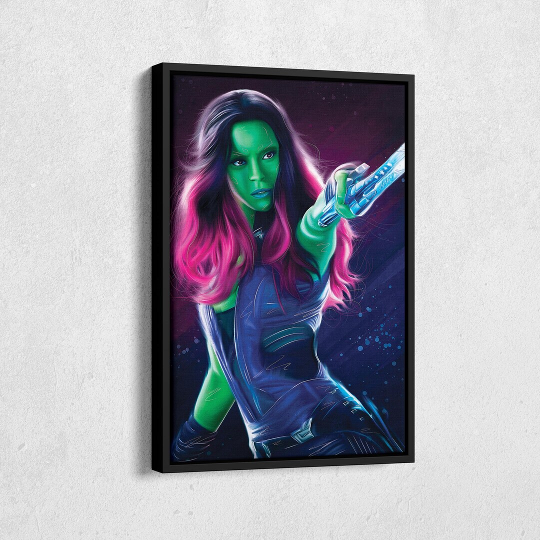 Gamora Poster Painting Marvel Comics Wall Art Home Decor Hand Made ...