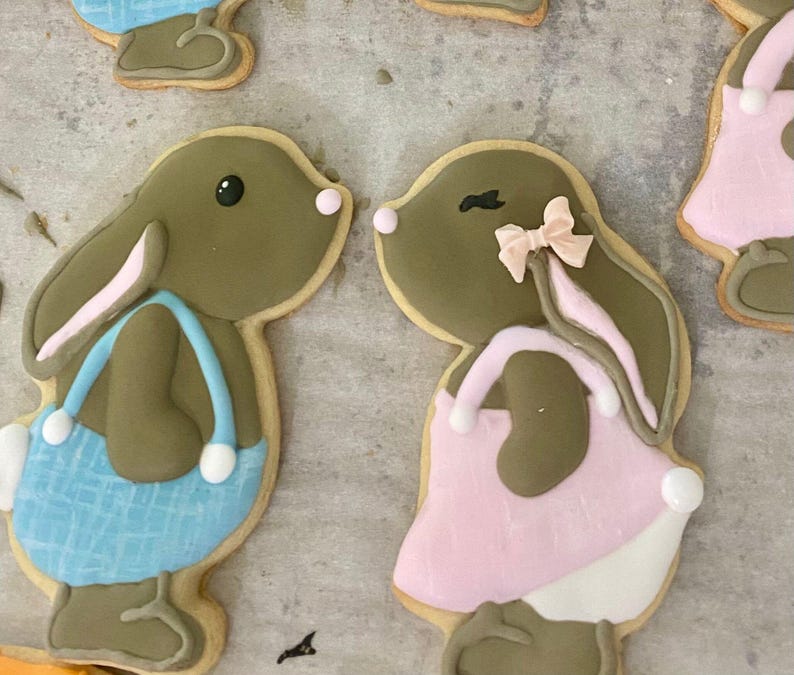 Easter Bunny Couple - Etsy