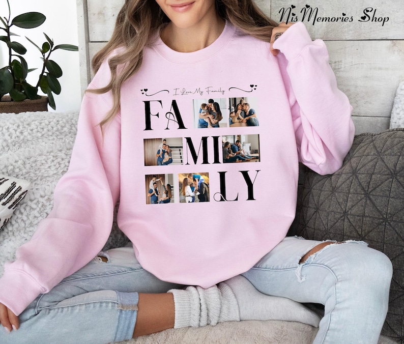 Custom Family Photo Collage T-shirt: Personalized Keepsake - Etsy