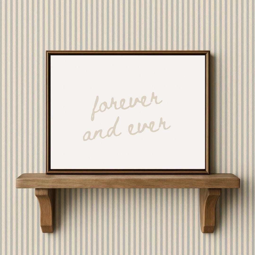 Forever and Ever Christian Marriage Wall Art Print | Couples Romantic ...