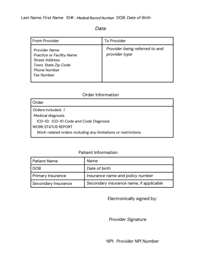 Doctor's Note Template: 5 Customizable Designs (canva) - Etsy