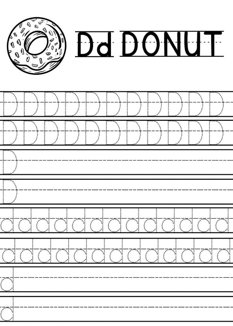 Printable Handwriting Worksheet – 52 Pages of Letter and Word Tracing ...