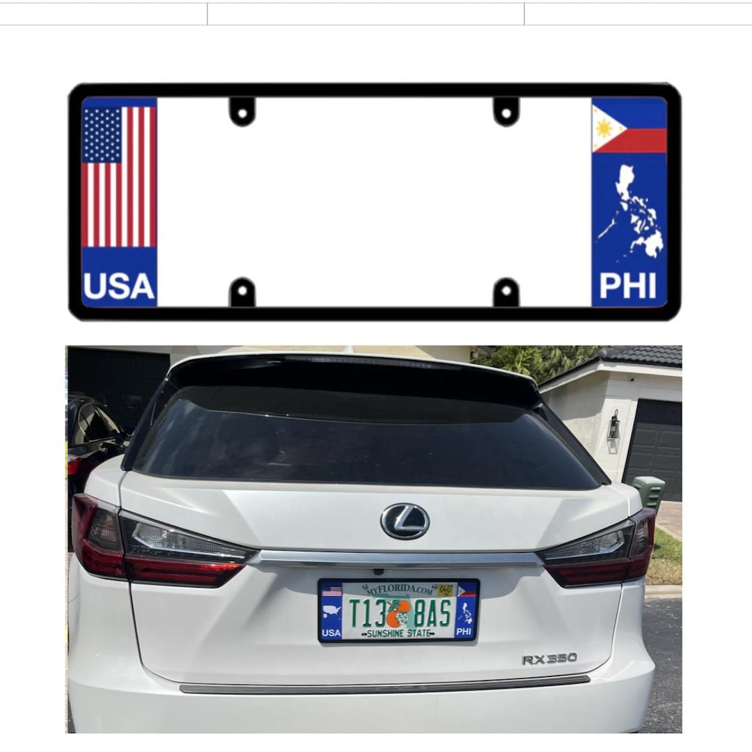 DFS Philippines PHI Patented License Plate Frame Holder - Etsy